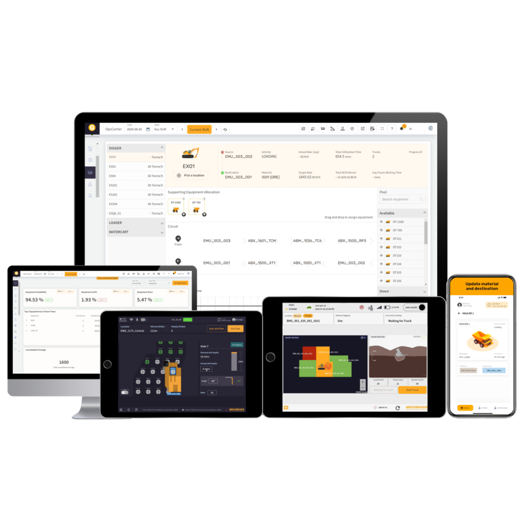 Open Pit FMS For Mine Contractors - Groundhog Apps